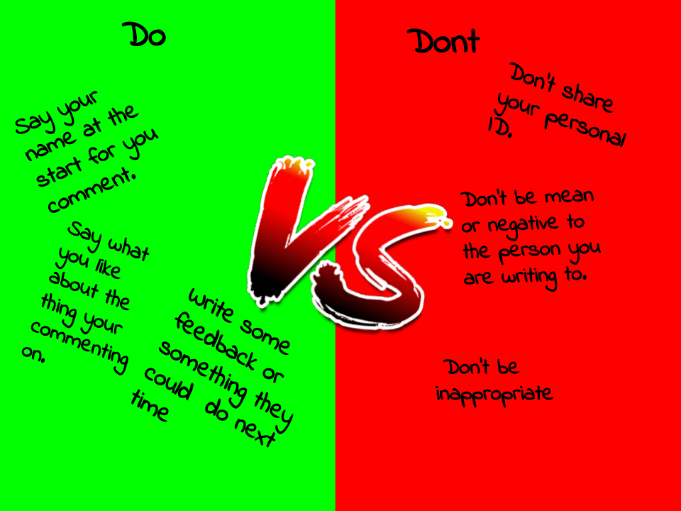 Do vs dont poster – Emily @ Coastal Taranaki School